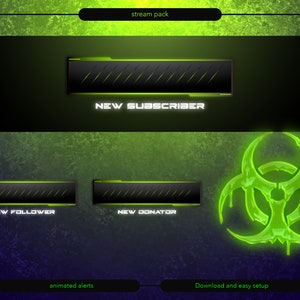 Full Animated Stream Overlay Package, Anti Toxic, Positive Streamer ...