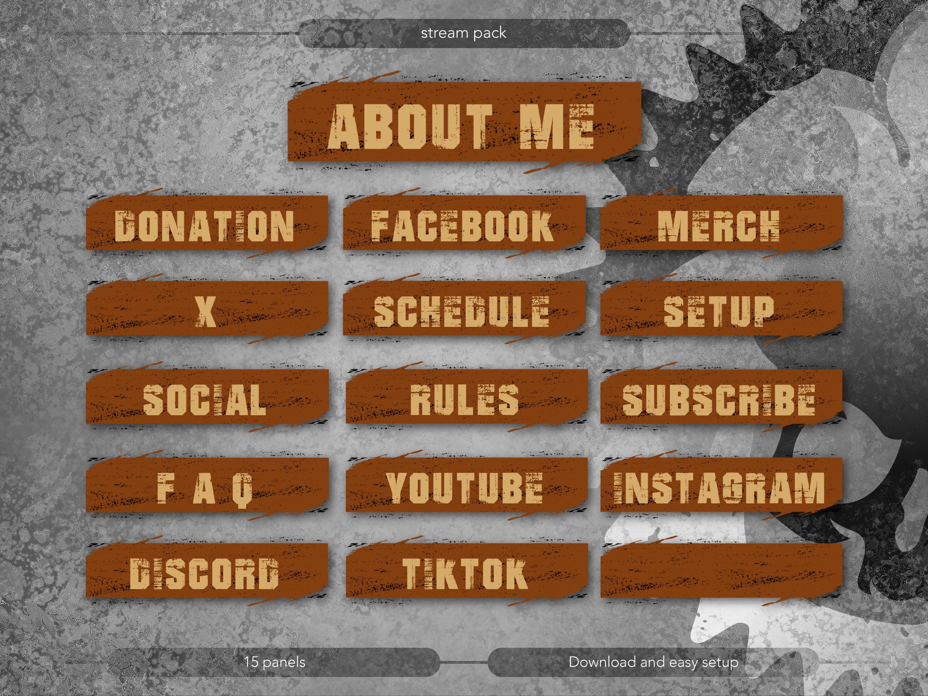 Animated Stream Overlay Package, Postapocalyptic, Wasteland. Twitch ...
