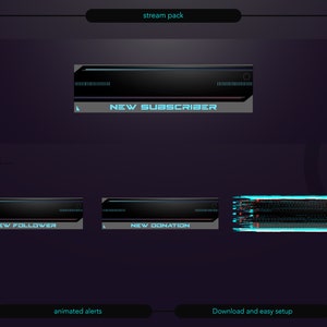 Full Animated Stream Overlay Package, Sniper, Assassin, Shadow Sniper ...