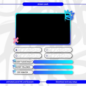 Animated Stream Overlay Package, Street Style. Twitch Overlay, Facebook ...