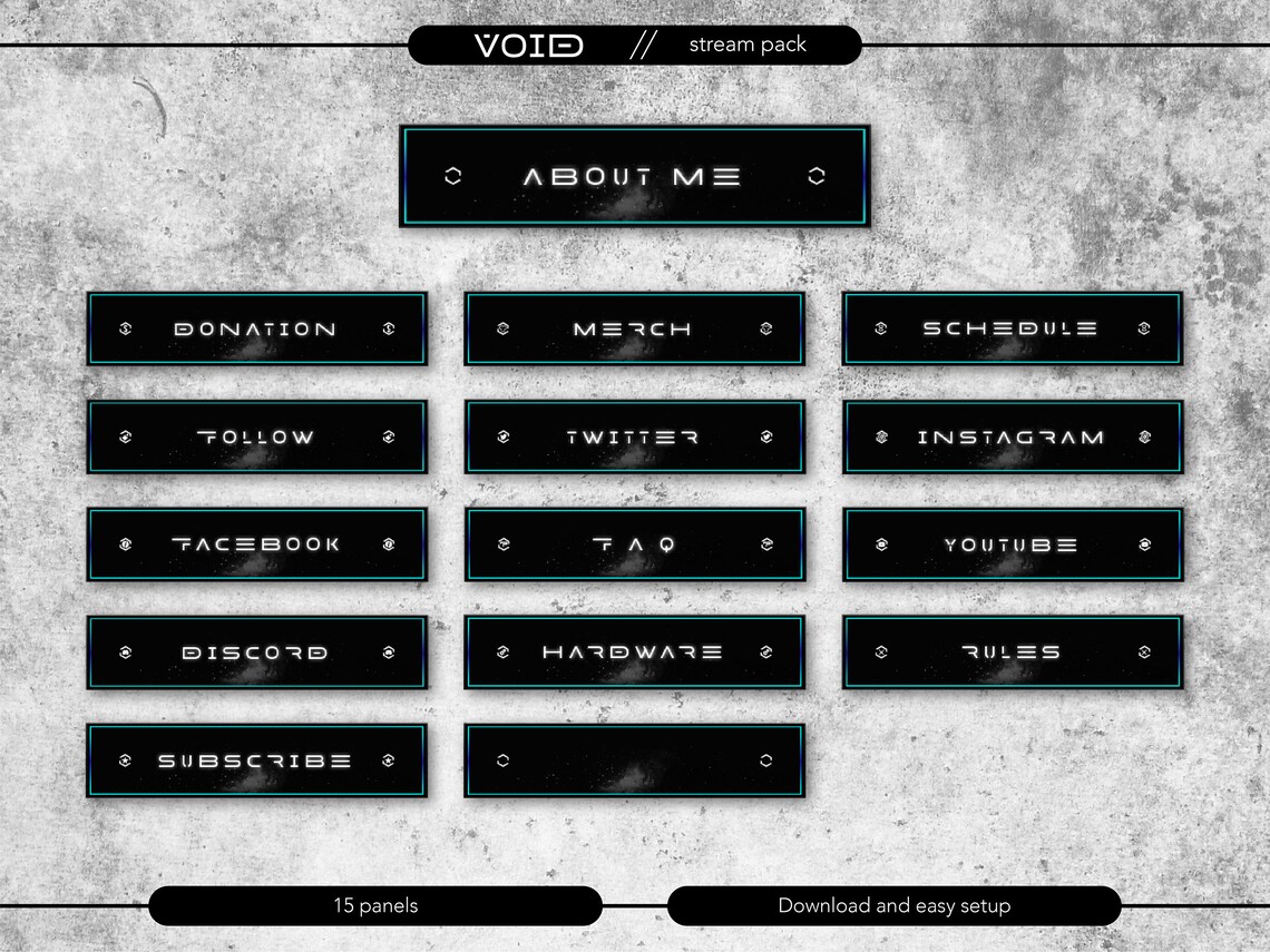 Animated Void Stream Overlay Package. Customizable, Black Hole, Space ...