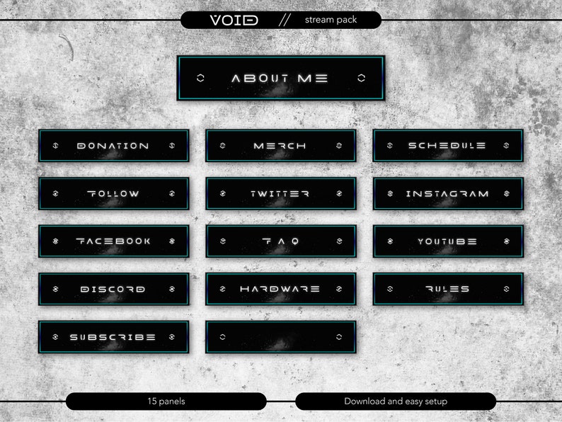 Animated Void Stream Overlay Package. Customizable Black - Etsy