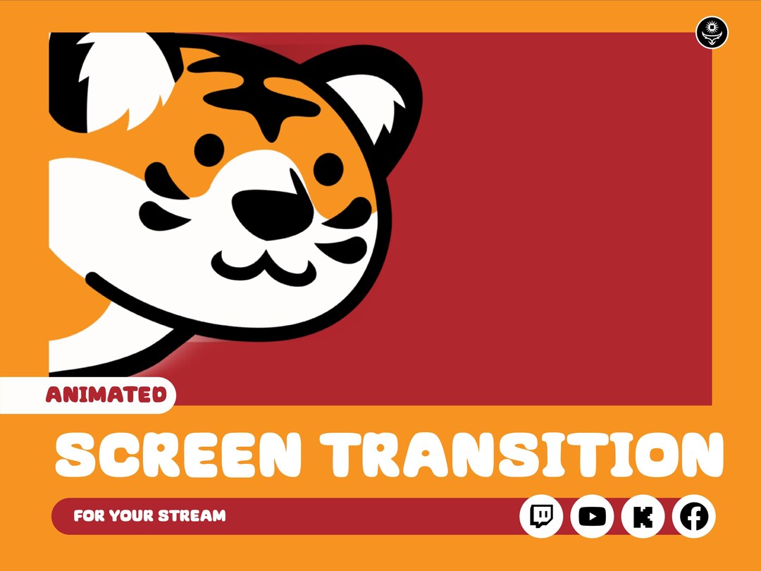 Cute Tiger Animated Scene Transition for Streaming on Twitch, Youtube ...
