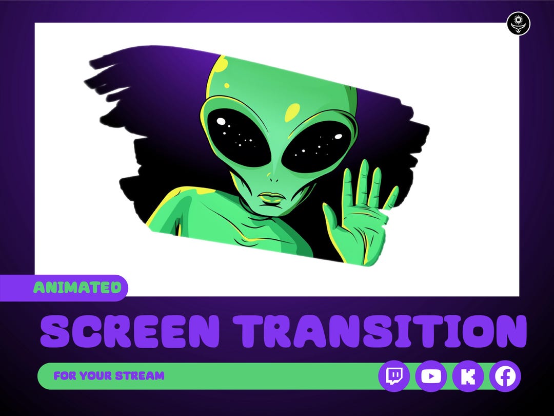 Space, Alien, Mystery, Horror Animated Scene Transition for Streaming ...
