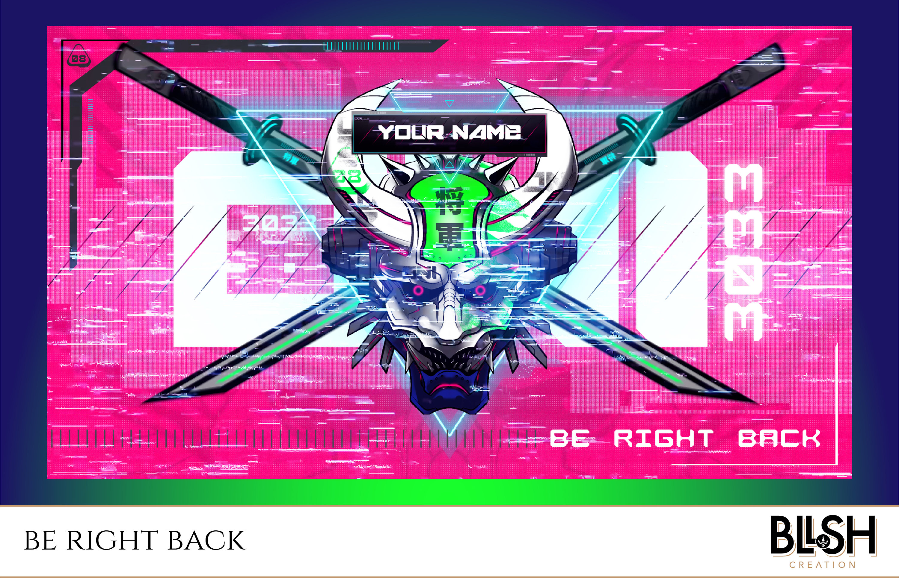 Animated Twitch Screen. Starting Soon, Be Right Back, Stream Ending ...