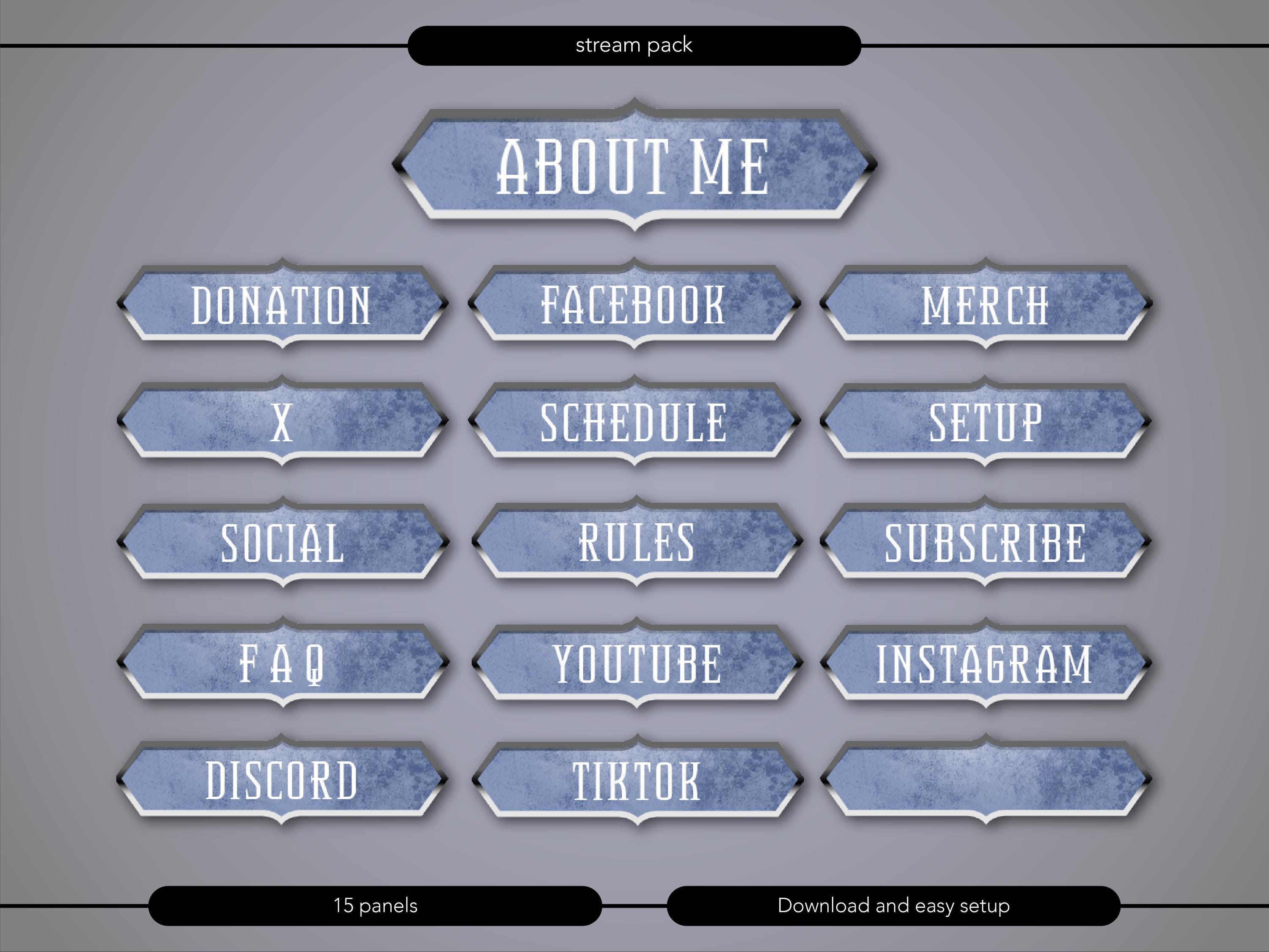 Animated Stream Overlay Package, Knight, Medieval, Paladin. Twitch ...