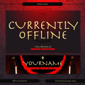 Full Animated Stream Overlay Package, Ancient Egypt God, Anubis. Twitch ...