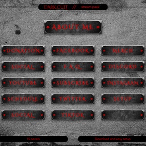 Full Animated Stream Overlay Package, Horror, Dark, Dark Cult Communion ...