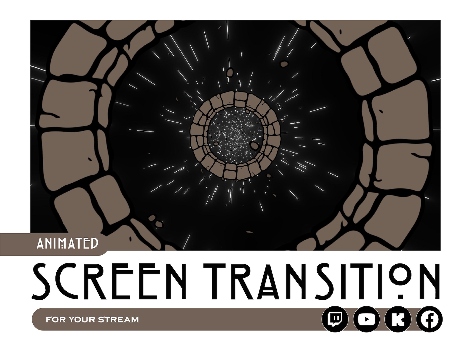 Space Portal Animated Scene Stinger Transition for Streaming on Twitch ...