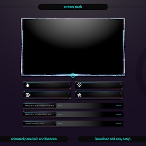 Full Animated Stream Overlay Package, Sniper, Assassin, Shadow Sniper ...