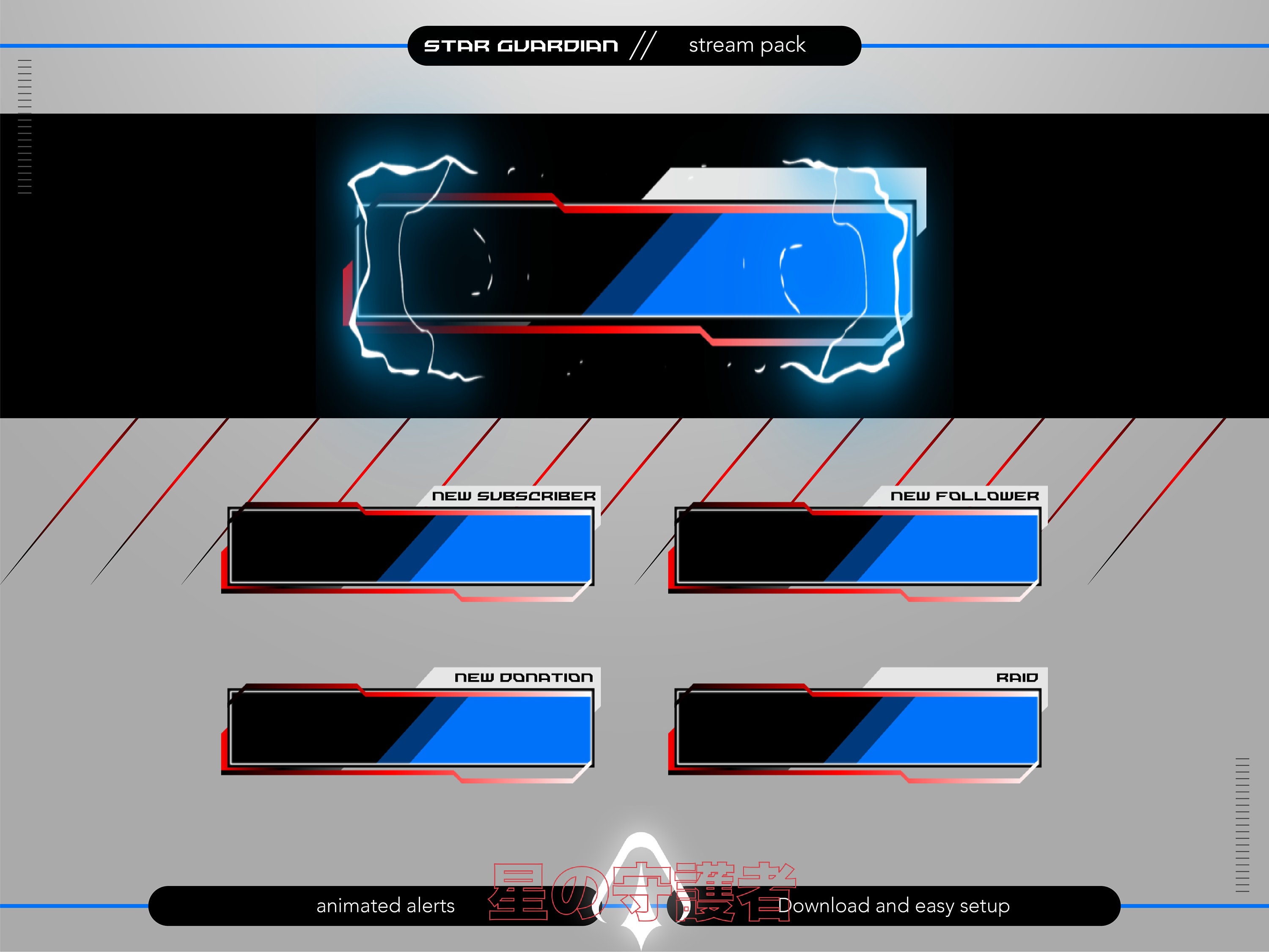 Anime Robot, Mecha, Manga Robot, Animated Stream Overlay Package ...