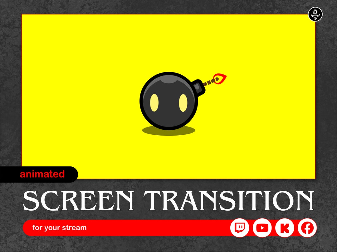 Retro Bomb, Cartoony Animated Scene Transition for Streaming on Twitch ...