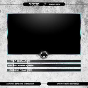 Animated Void Stream Overlay Package. Customizable, Black Hole, Space ...