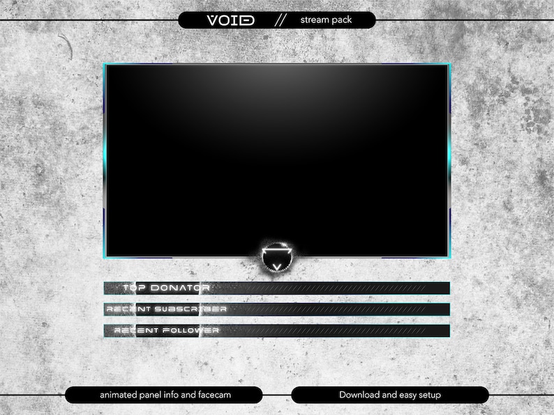 Animated Void Stream Overlay Package. Customizable, Black Hole, Space ...