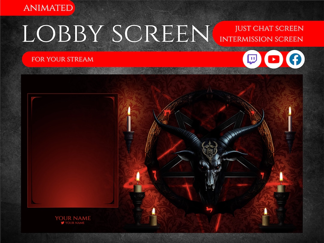 Animated Just Chatting Screen, Lobby Screen, Twitch Chat Overlay ...