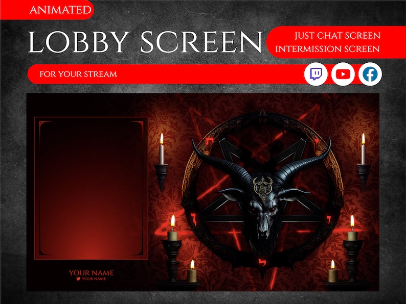 Animated Just Chatting Screen, Lobby Screen, Twitch Chat Overlay ...