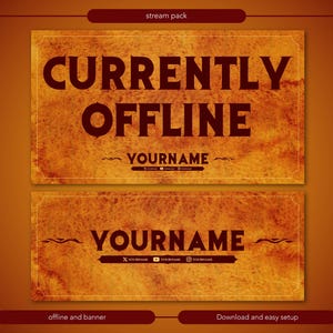Animated Stream Overlay Package, Bounty Hunter, Wild West. Twitch ...