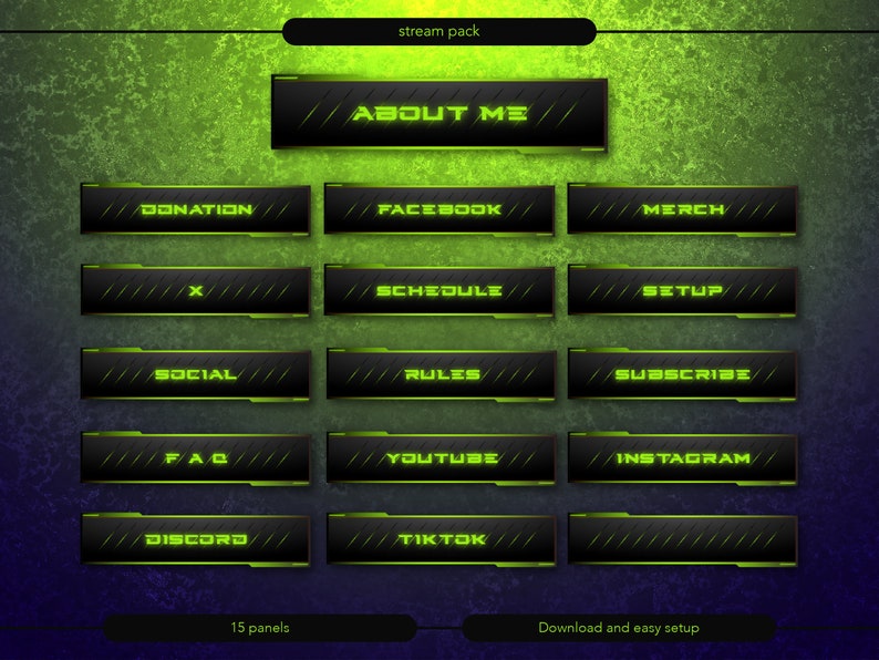 Full Animated Stream Overlay Package, Anti Toxic, Positive Streamer ...