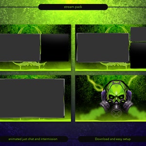 Full Animated Stream Overlay Package, Anti Toxic, Positive Streamer ...