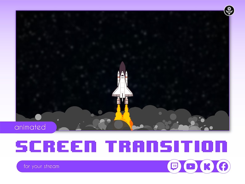 Spaceship, Rocket, Space Explorer Animated Scene Transition for ...
