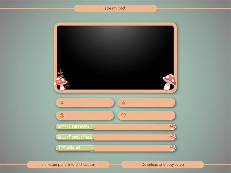Animated Stream Overlay Package, Cute Elf, Fantasy, Forest. Twitch ...
