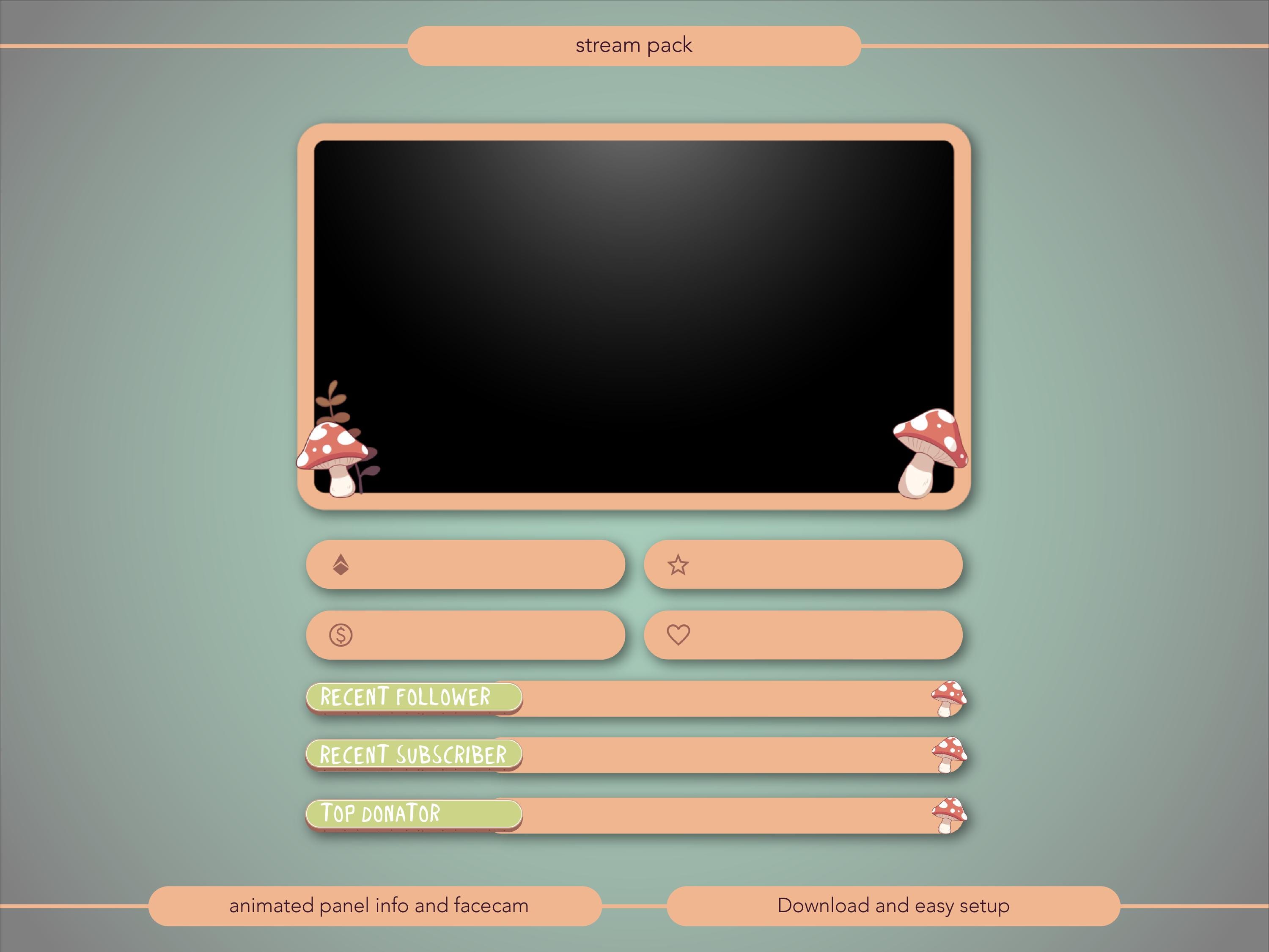 Animated Stream Overlay Package, Cute Elf, Fantasy, Forest. Twitch ...