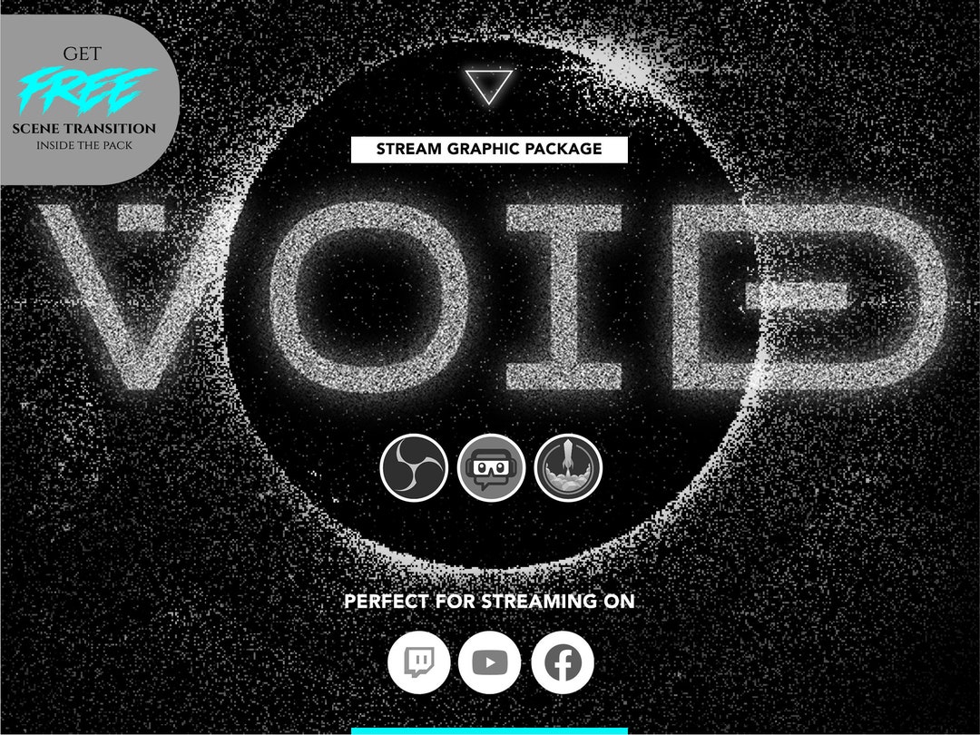 Animated Void Stream Overlay Package. Customizable, Black Hole, Space ...