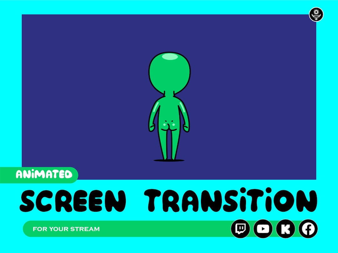 Alien Butt Animated Scene Transition for Streaming on Twitch, Youtube ...