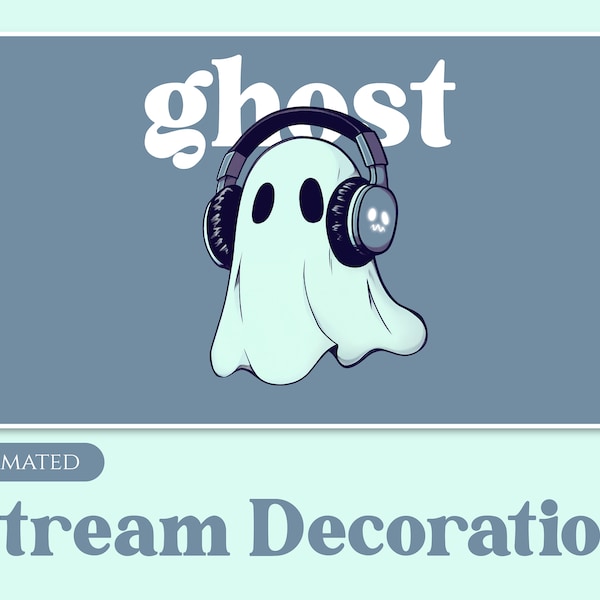 ANIMATED Ghost Pack Emotes for Twitch and Discord ! Cute Chibi Ghosts ...
