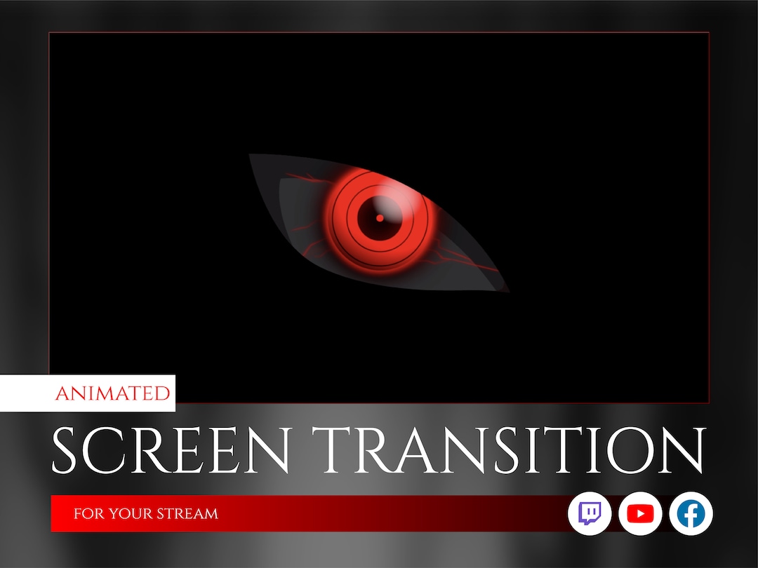 Anime Eye Stinger Transition, Screen Transition, Twitch Screen ...