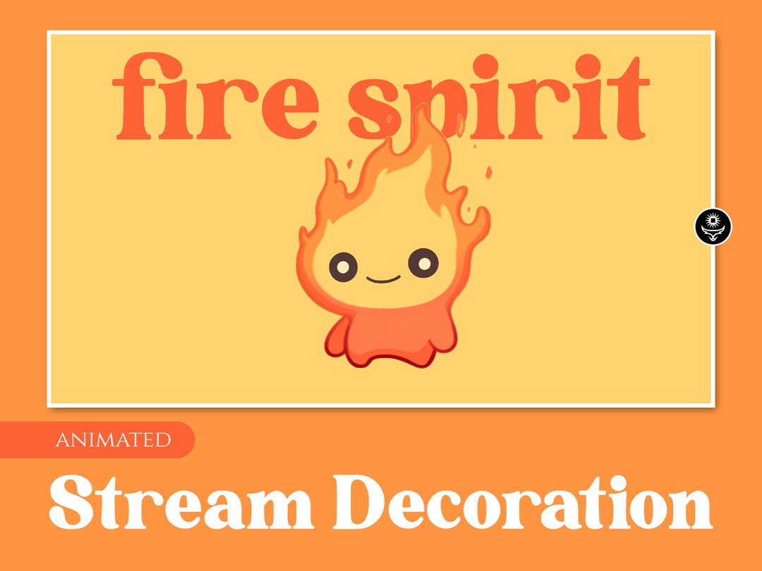 Animated Stream Decoration, Stream Companion, Fire Spirit, Pyro Monster ...