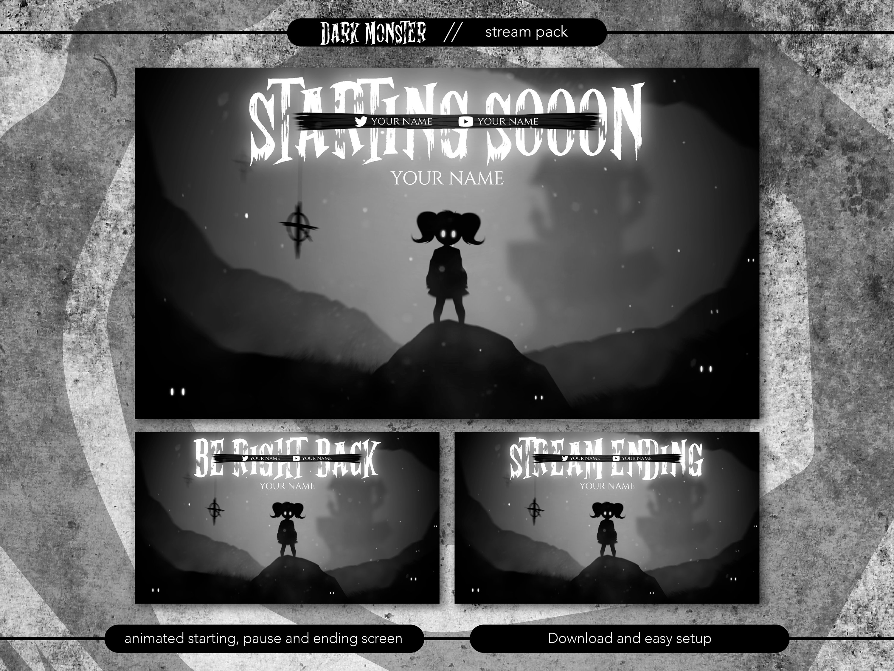 Dark Monster the Child of Limbo Full Animated Horror Stream - Etsy