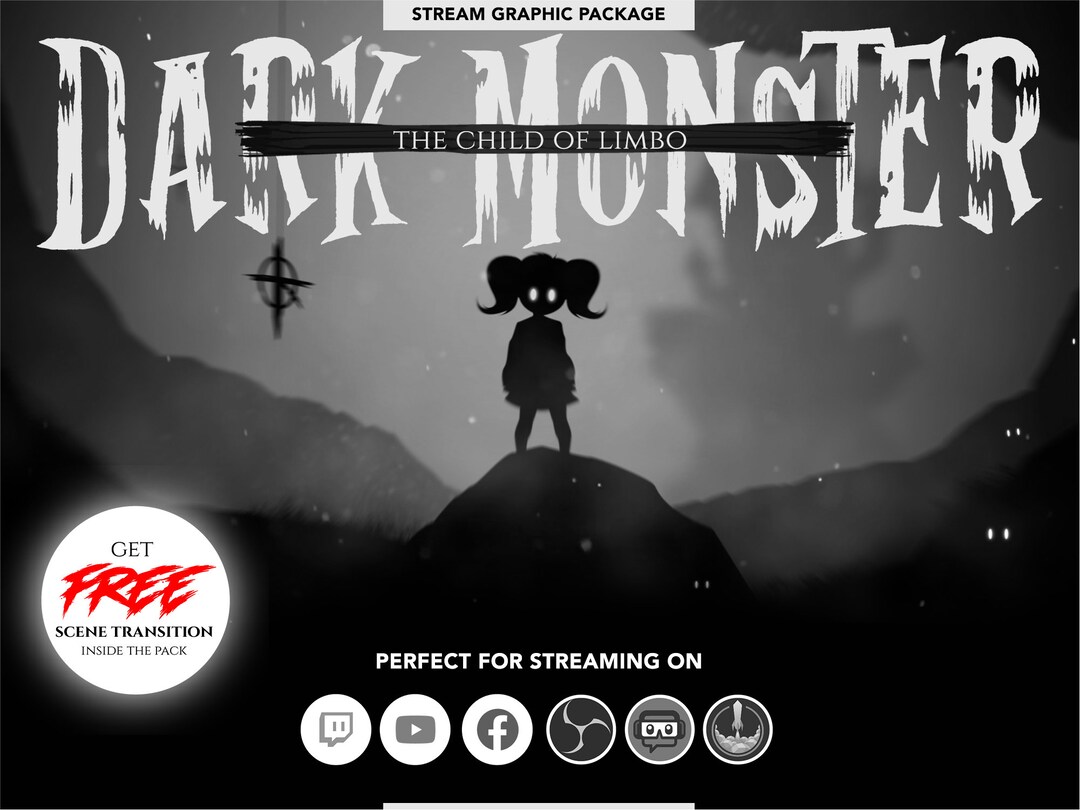 Dark Monster the Child of Limbo Full Animated Horror Stream Overlay ...