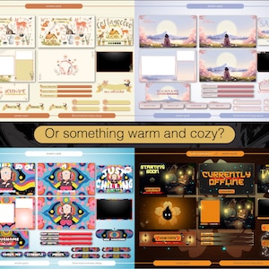 Custom Animated Stream Overlay Pack / Twitch Overlay / Youtube Overlay ...