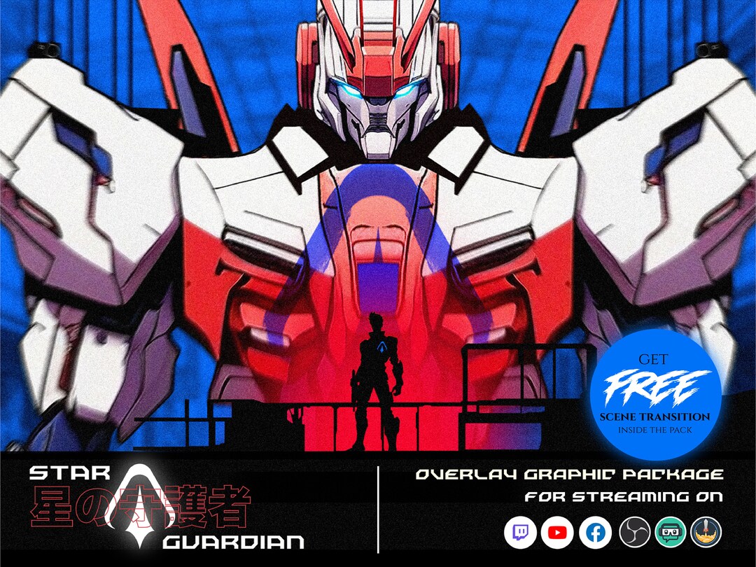 Anime Robot, Mecha, Manga Robot, Animated Stream Overlay Package ...