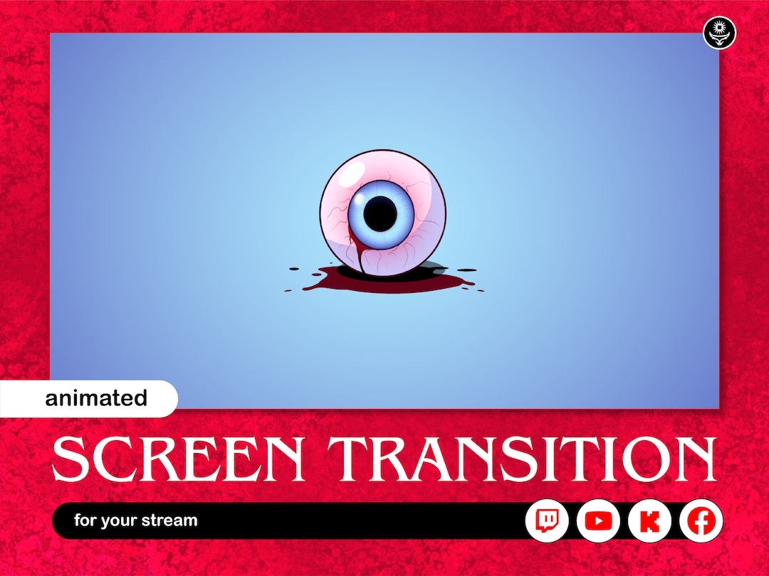 Horror Eye Ball Animated Scene Transition for Streaming on Twitch ...