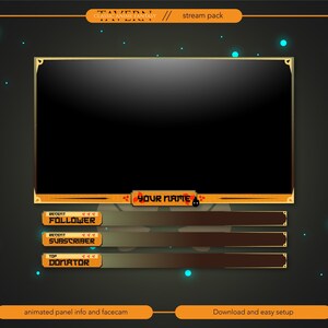 Full Animated Stream Overlay Package, Relaxing Chill Classic Anime ...