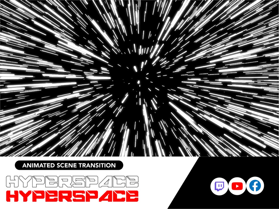 Hyperspace Warp Speed Animated Scene Transition for Streaming - Etsy