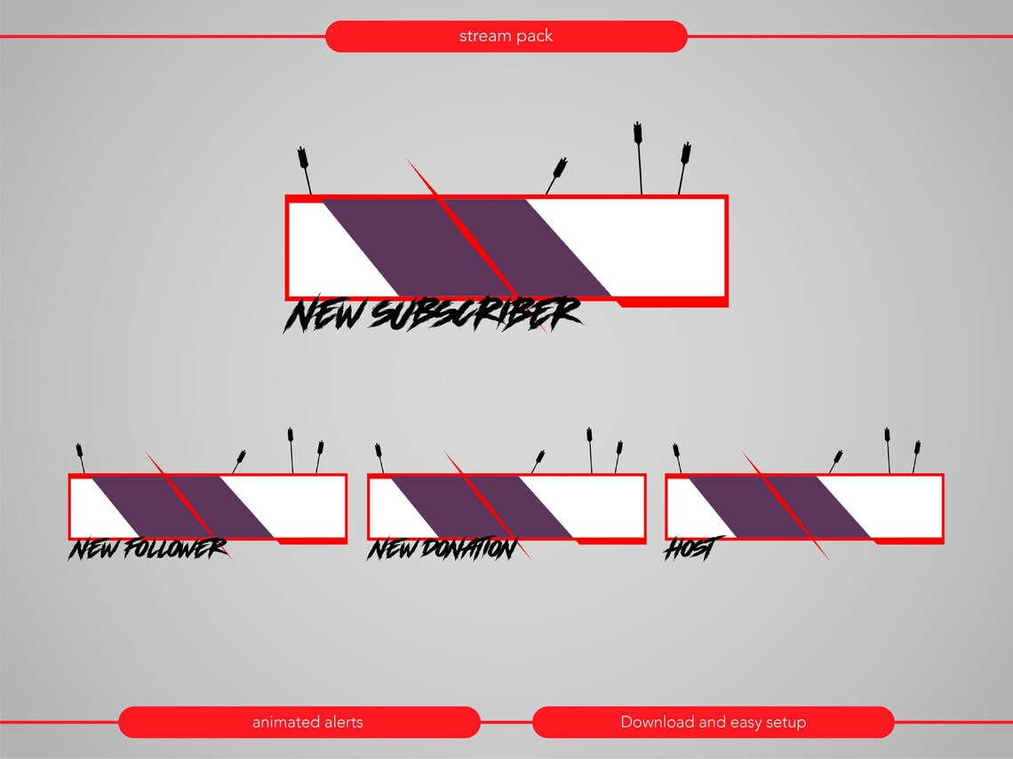 Anime Samurai Stream Overlay Package – Animated Twitch, Youtube ...