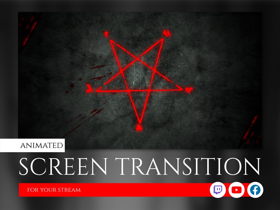 Pentagram Animated Scene Transition for Streaming on Twitch - Etsy