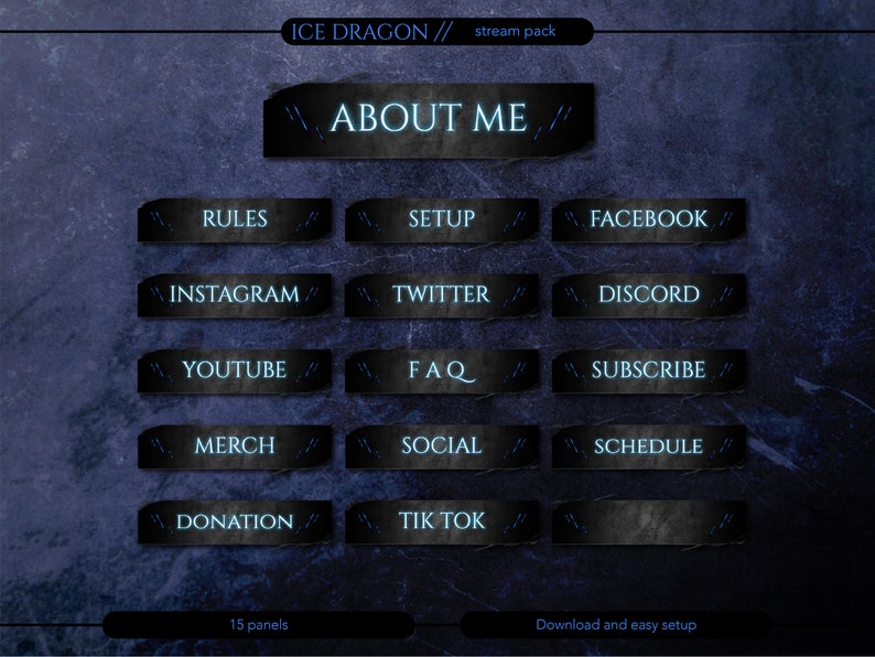 Full Animated Stream Overlay Package, Medieval, Ice Dragon, King ... Full Animated Stream Overlay Package, Medieval, Ice Dragon, King ...