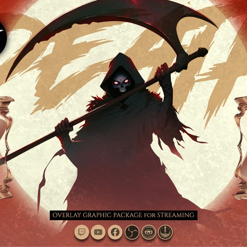 Kick Overlay Reaper - Etsy