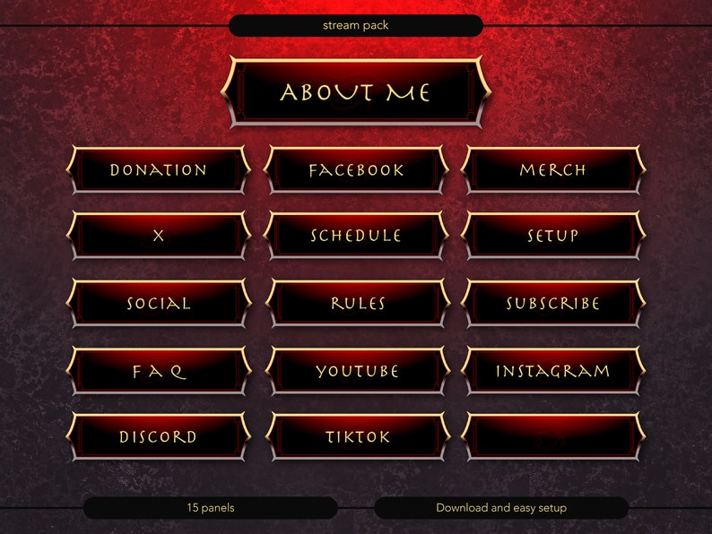 Full Animated Stream Overlay Package, Ancient Egypt God, Anubis. Twitch ...