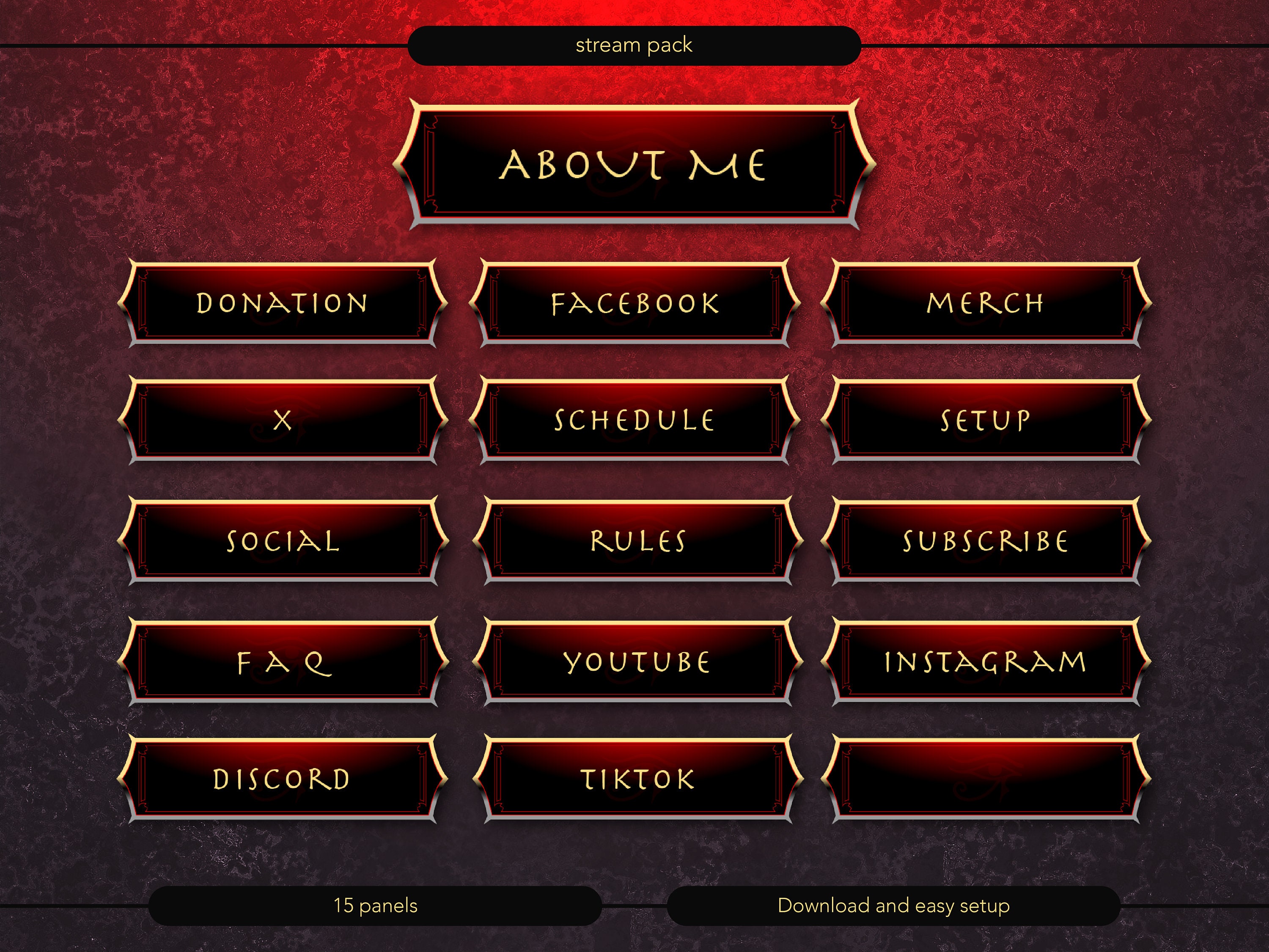 Full Animated Stream Overlay Package, Ancient Egypt God, Anubis. Twitch ...