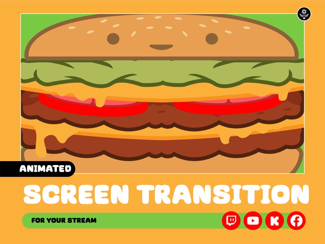 Cheese Burger Animated Scene Transition for Streaming on Twitch ...