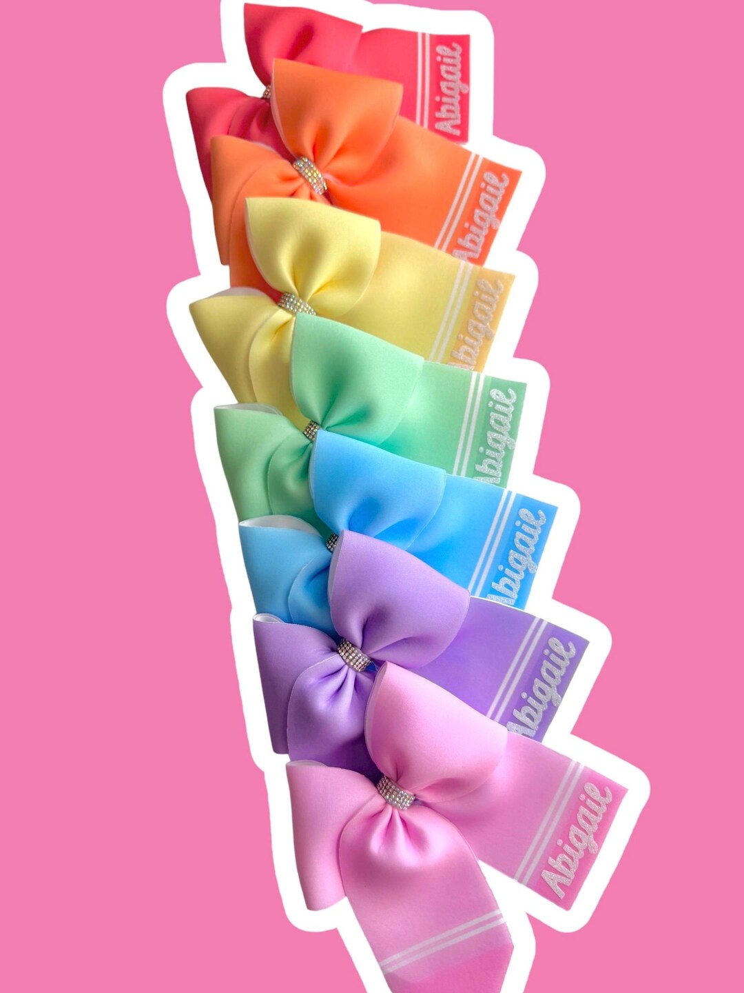 Pastel Crayon Bows - Etsy