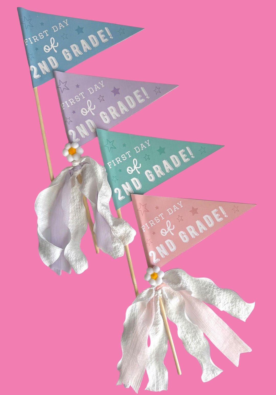 School Pennant Flags - Etsy