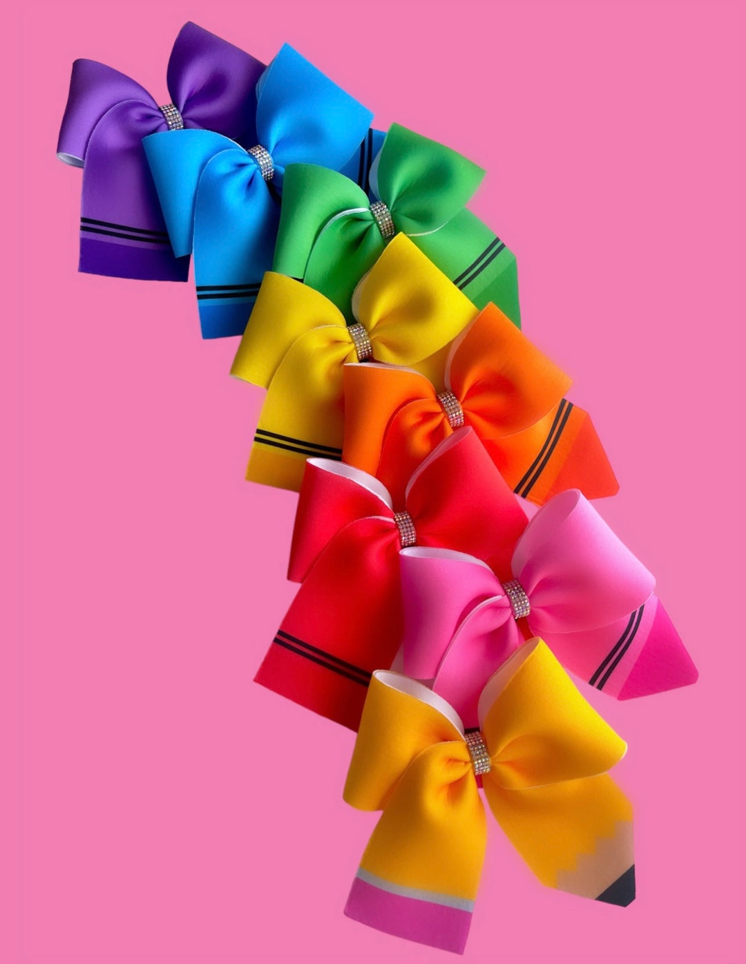 Crayon Bows - Etsy