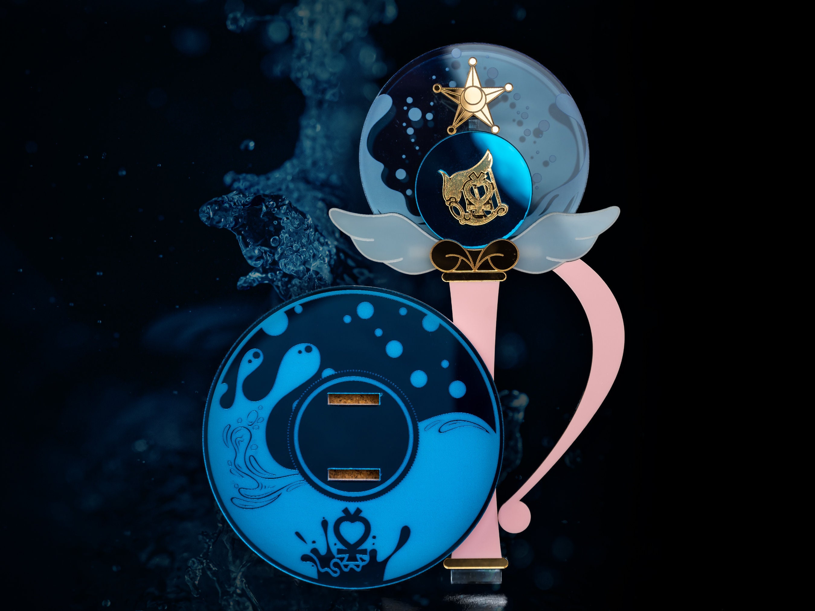 Sailor Mercury Crystal Change Rod Headphone Stand - Etsy