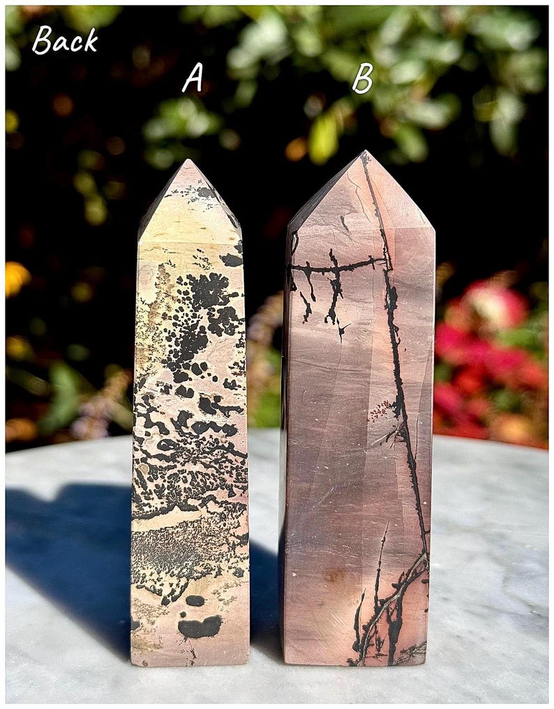 Pink & Purple Picture Jasper Polished Towers, YOU PICK - Crystal ...